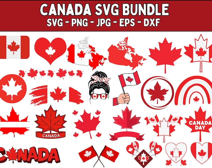 Canada SVG Bundle: Canadian Pride Designs for Cricut & Silhouette ...
