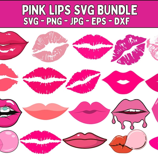 Lips Svg - Etsy