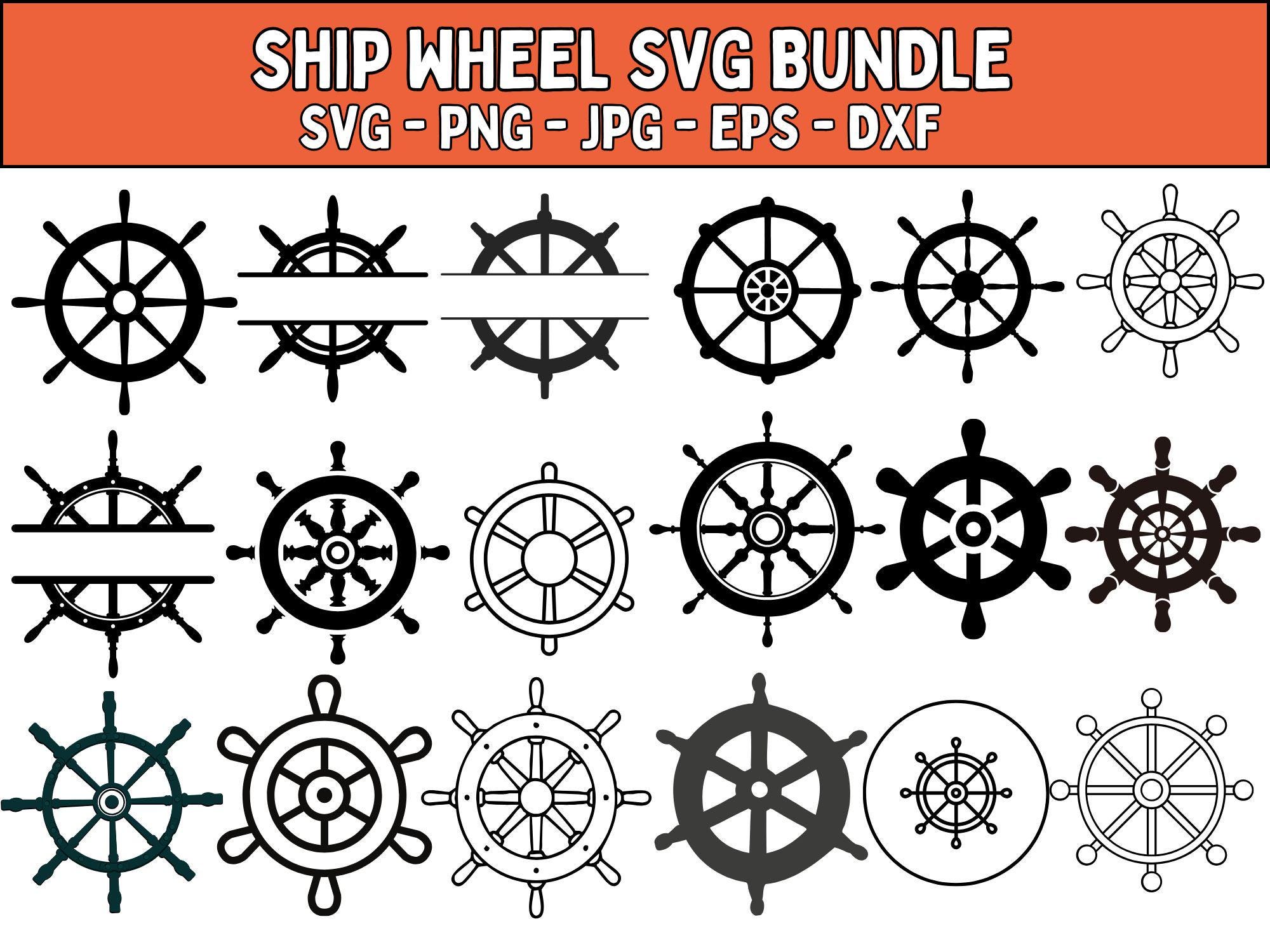 Ships Wheel SVG Bundle, Ships Wheel PNG Bundle, Ships Wheel Clipart ...