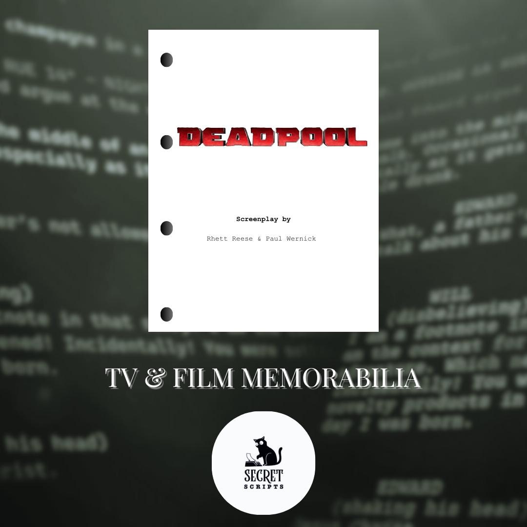 Deadpool Movie Script: Full Screenplay Film Memorabilia - Etsy