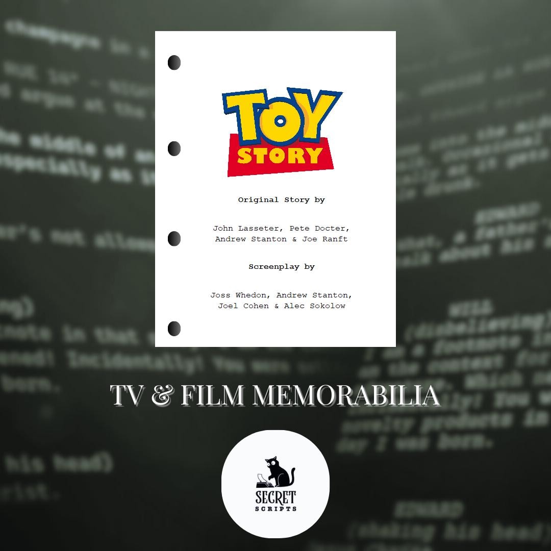 Toy Story Movie Script: Film Memorabilia Gift - Etsy