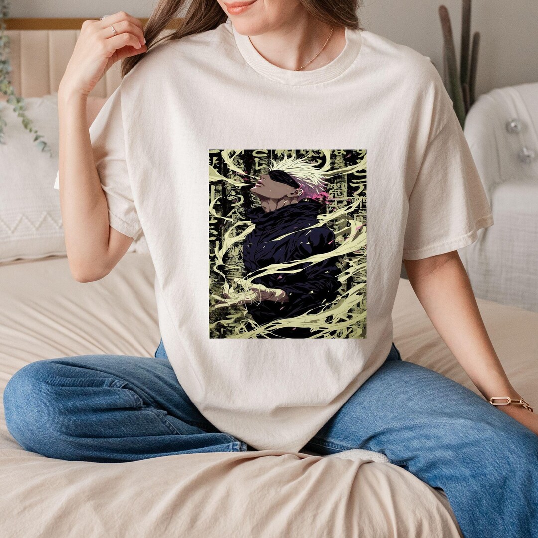 Anime Gojo T-shirt, Gojo Satoru Shirt, Jujutsu Kaisen Shirt, Gojo Vs ...