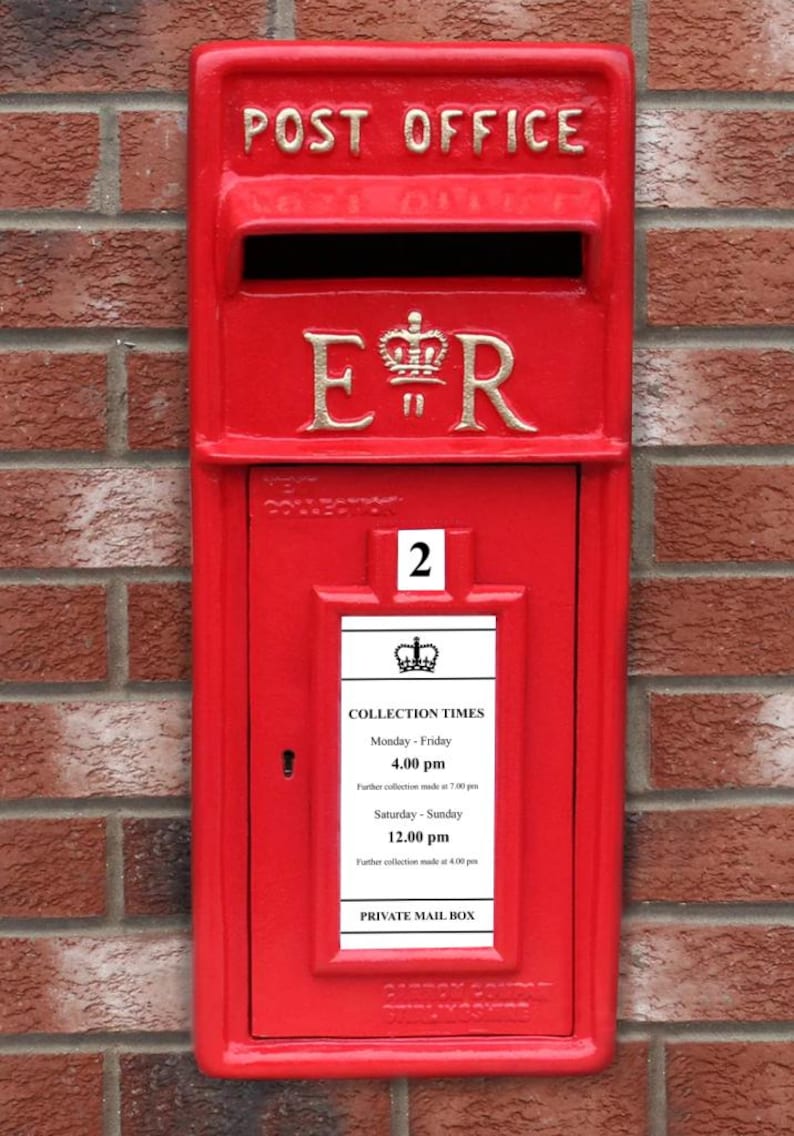 Replacement Decals / Signage for Irish & UK Post Boxes - Etsy
