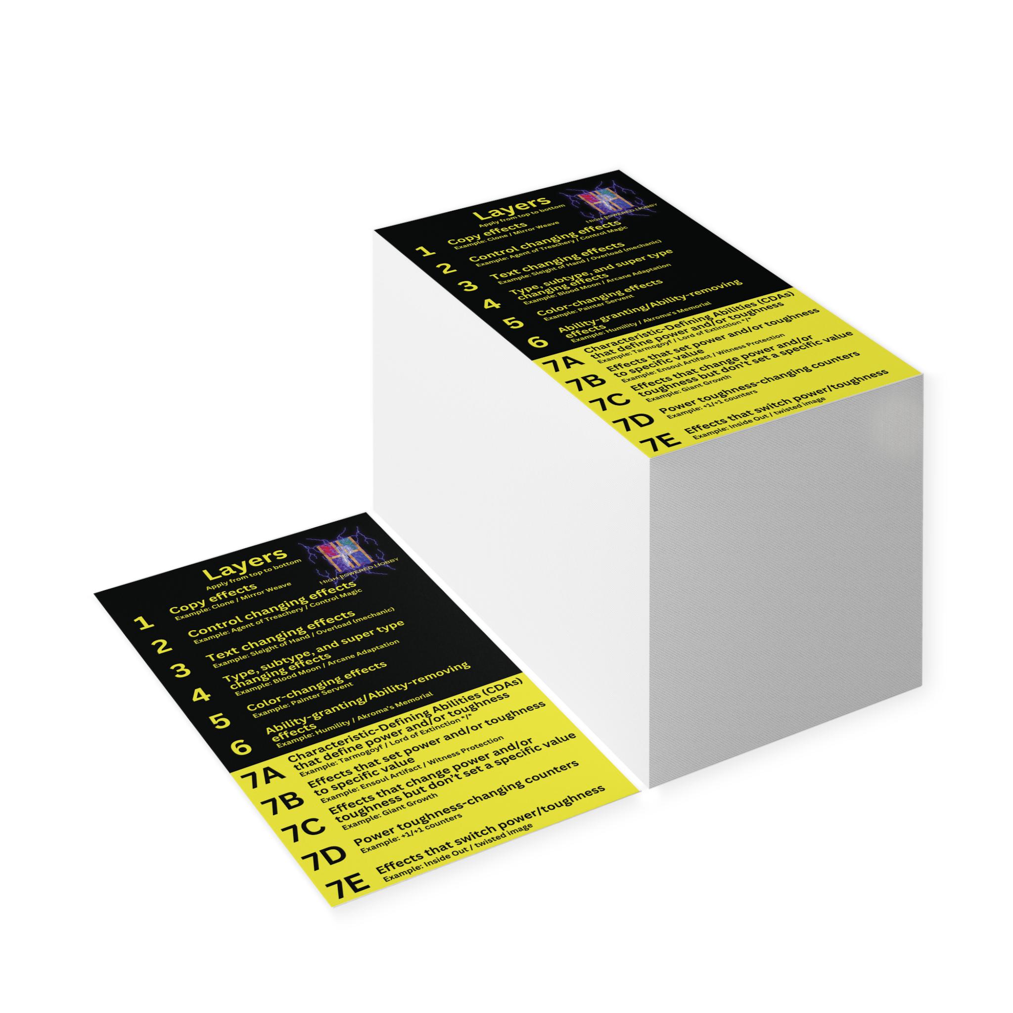 Magic the Gathering Layers Cheat Sheet - Etsy