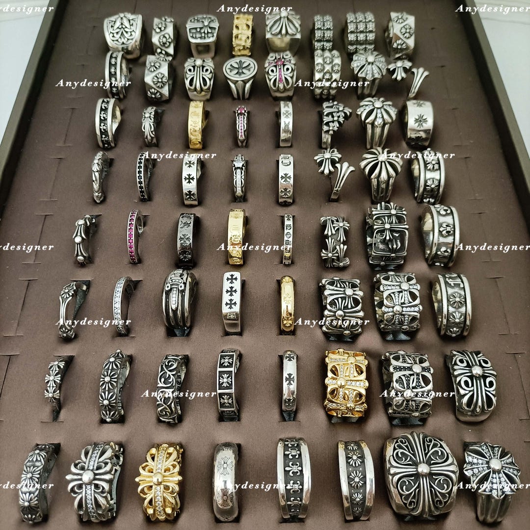 Gothic Dagger Cross Silver Rings Cemetery Zircon Ring Man Woman Neutral Couple Ring Punk Y2k ...