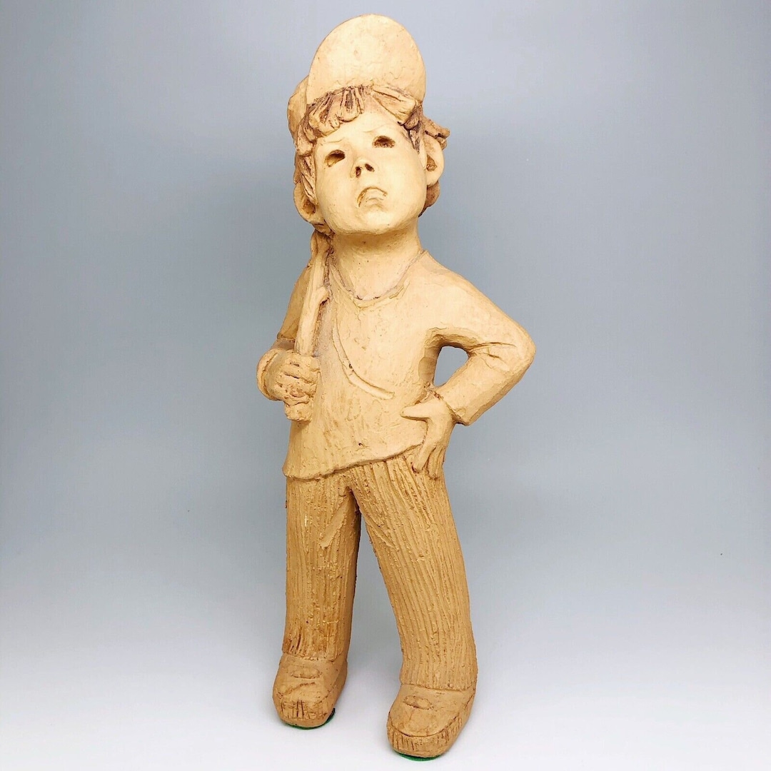 Lee Bortin Originals, Boy With Bindle Stick Sculpture, Vintage 1970s ...