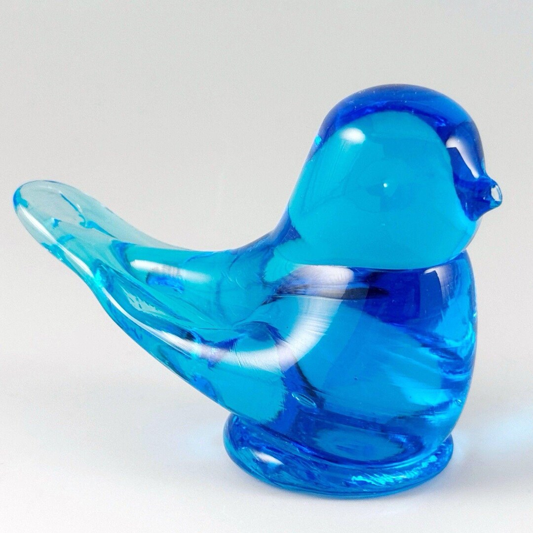 Leo Ward of Terra Studios, Hand Blown Art Glass, Bluebird of Happiness ...
