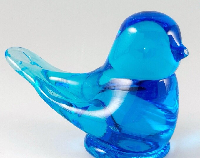 Leo Ward of Terra Studios, Hand Blown Art Glass, Bluebird of Happiness ...