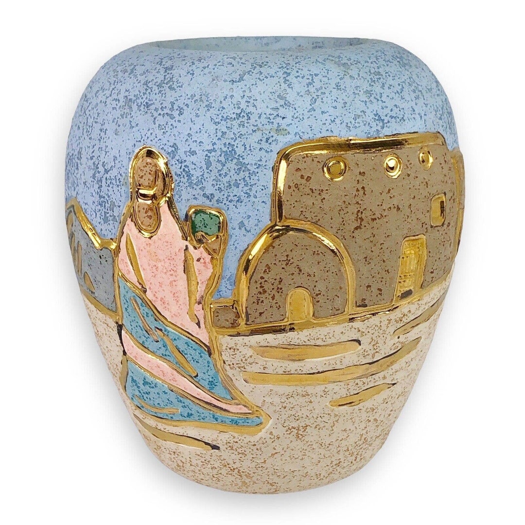 Gina Arrighetti Southwest Pottery Vase Native Woman Adobe Hand - Etsy