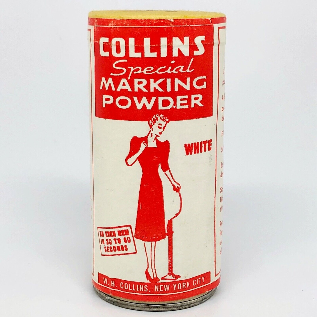 Collins Special Marking Powder White Chalk Sewing Even Hem Self Skirt ...
