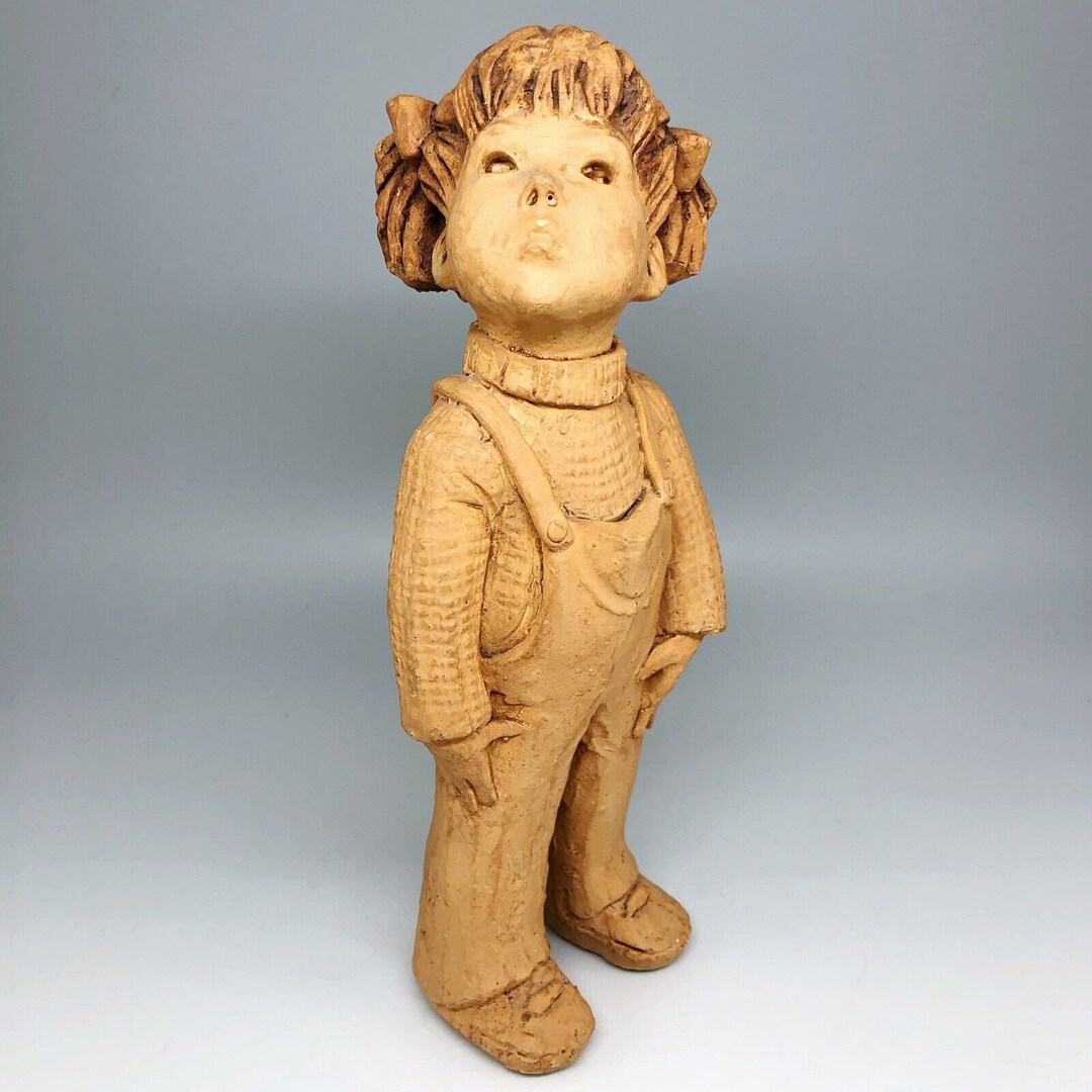 Lee Bortin Originals, "miss Contrary" Clay Composite Sculpture, Vintage ...