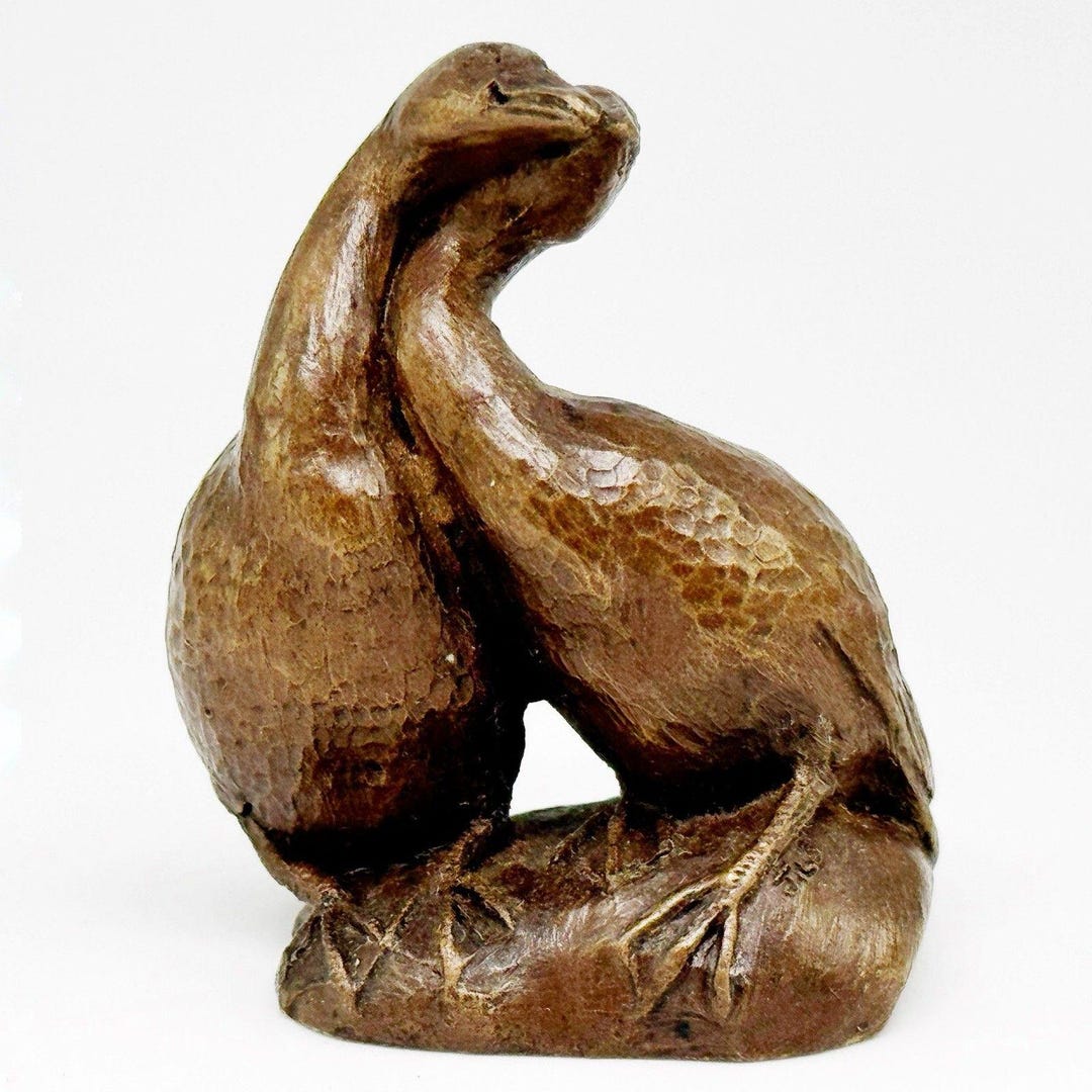 Heredities Cold Cast Bronze Miniature Geese Figurine, JLS Jean Spouse ...