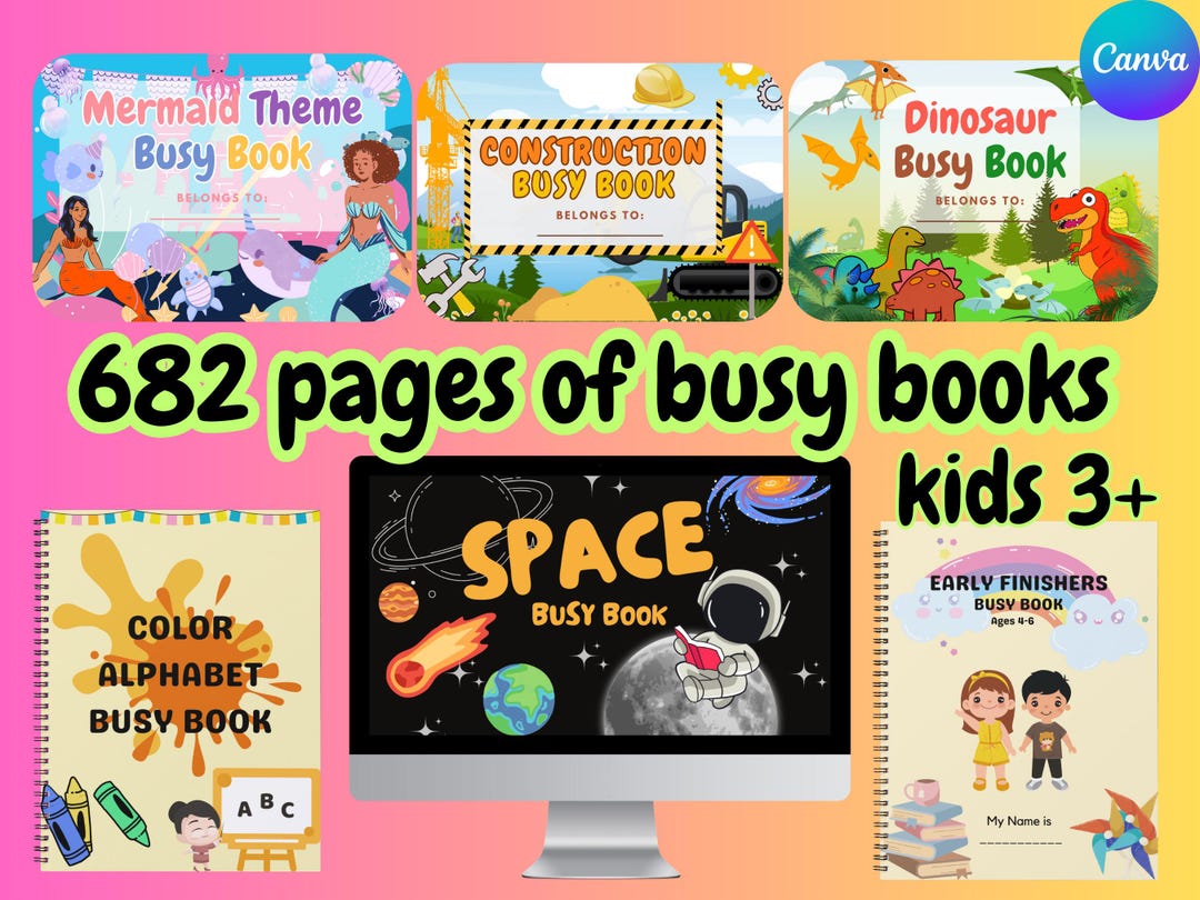 Busy Books for Kids 3+ | Printable Learning Activities (digital ...