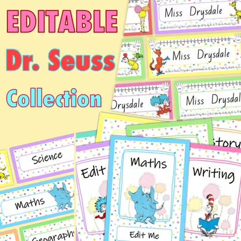 Dr Seuss Book Covers - Etsy