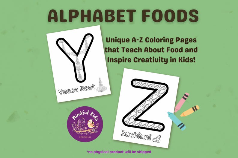 Alphabet Foods Coloring Pages, Alphabet Coloring Book, ABC Foods ...