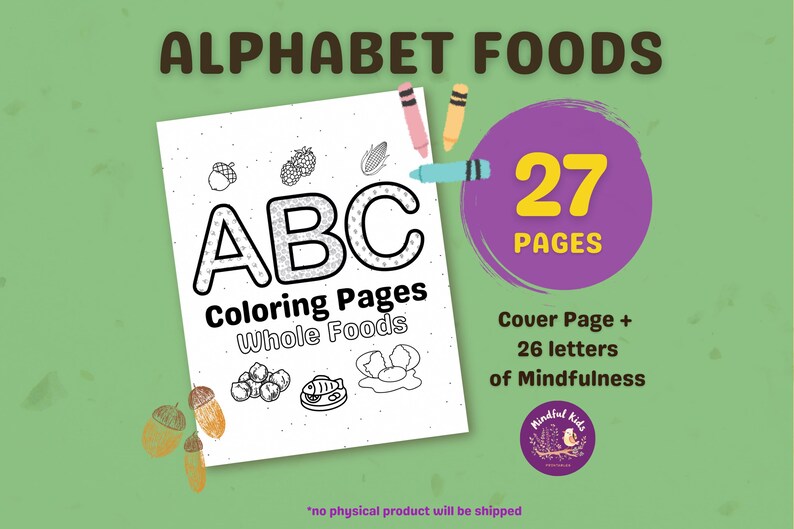 Alphabet Foods Coloring Pages, Alphabet Coloring Book, ABC Foods ...