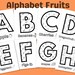 Alphabet Fruits Coloring Pages, Alphabet Coloring Book, ABC Fruits ...