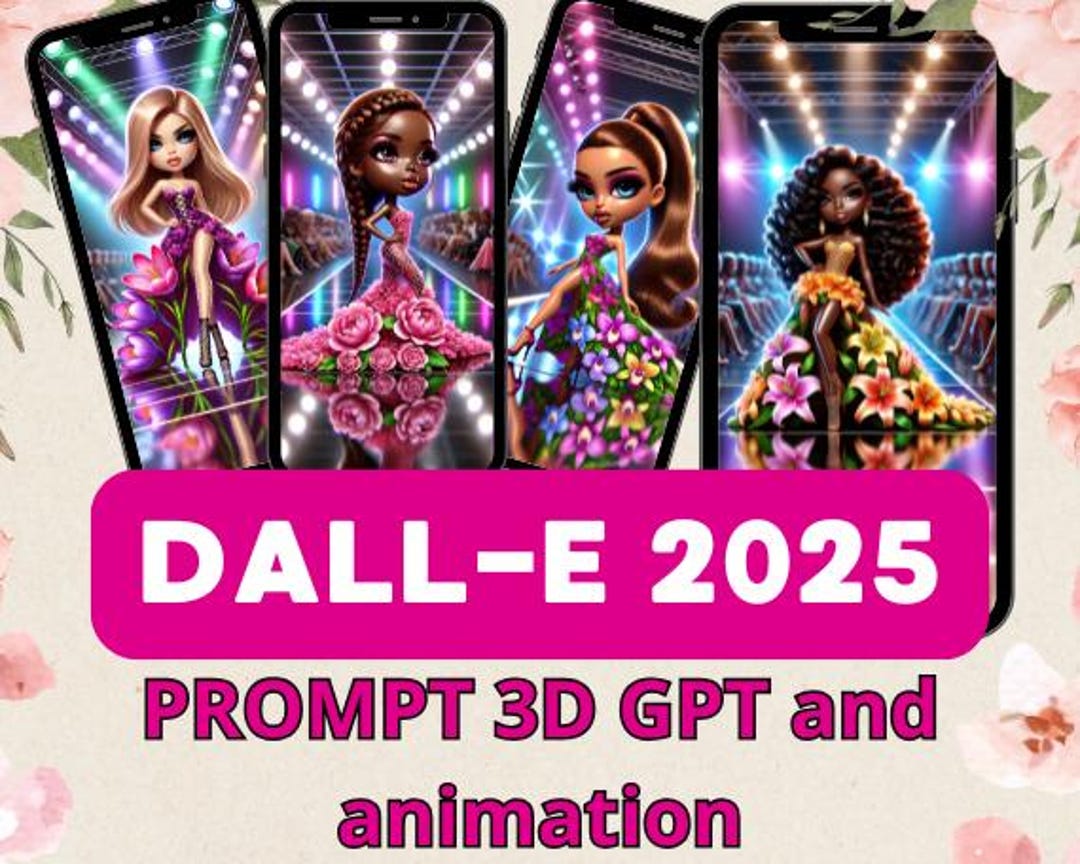 Prompt 3D Animated Chibi Bratz Girls Style Prompts DALLE 2025, Chat GPT ...