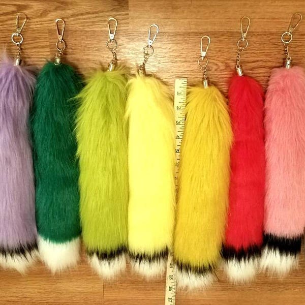 Faux Fur Tail With Keychain - Etsy