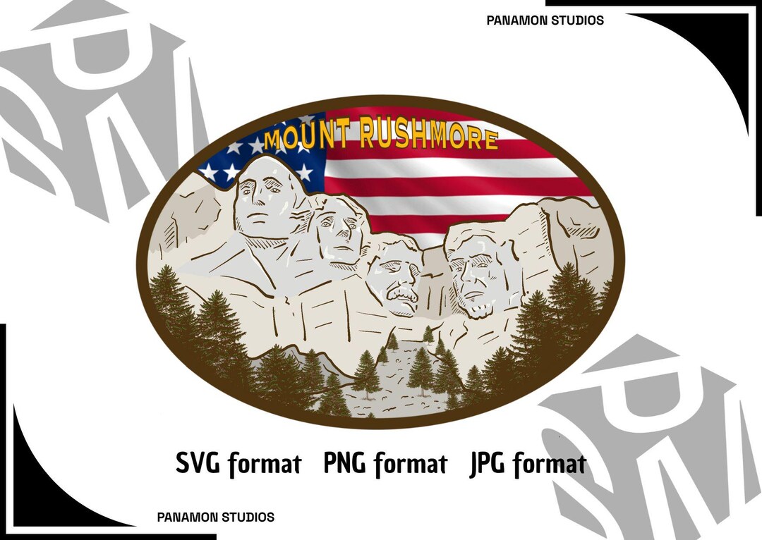 Mount Rushmore Design for Stickers and More - Etsy