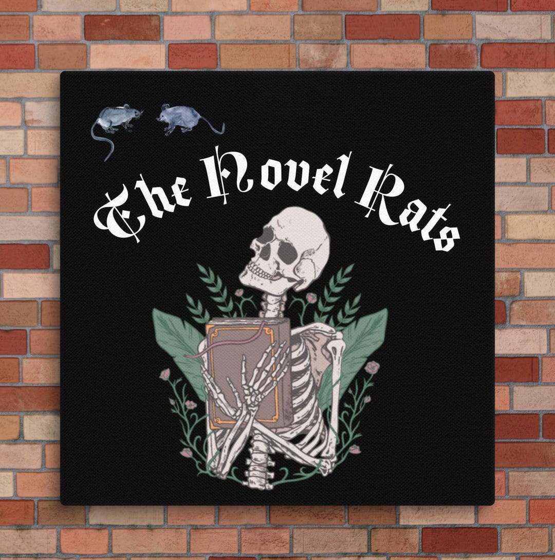 The Novel Rats Skeleton 6x6 Canvas Print - Etsy