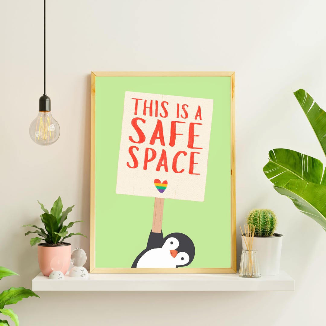 Safe Space Printable Poster, Counselling Room Decor, Therapy Poster ...
