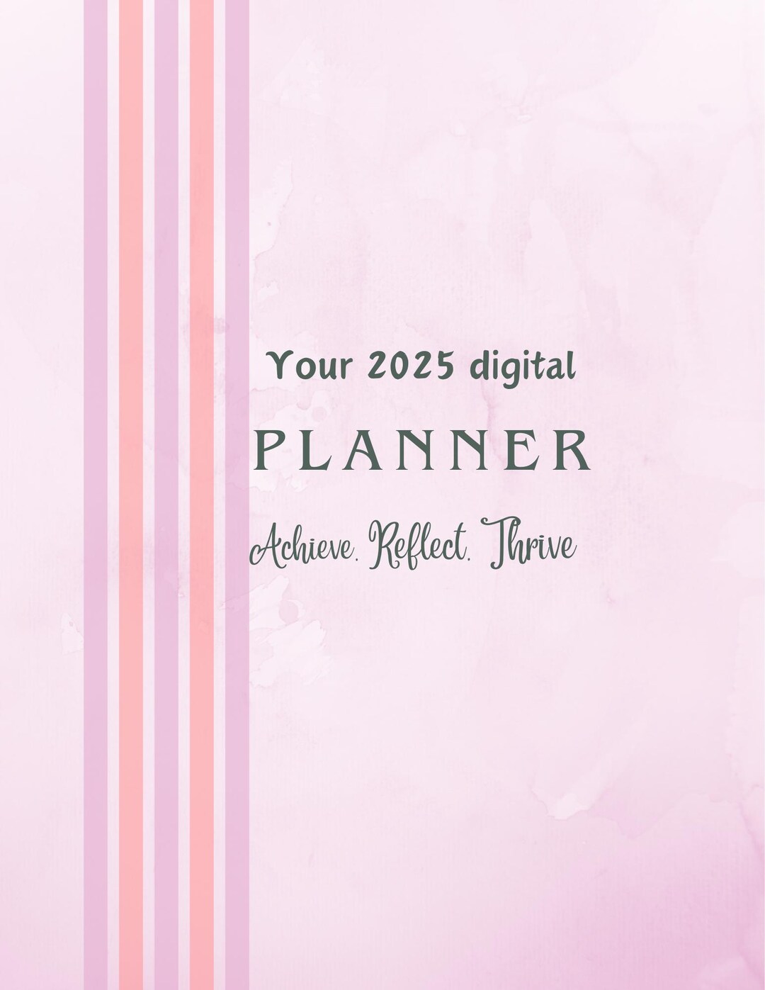 Planner, 2025, Digital Planner, Printable Planner, Habit Tracker ...