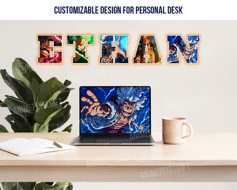 50 PNG Fonts (luffy) Gr5 One Piece - Etsy