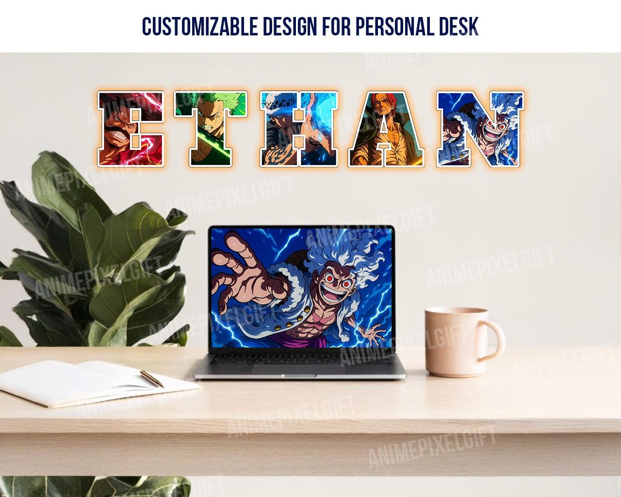 50 PNG Fonts (luffy) Gr5 One Piece - Etsy