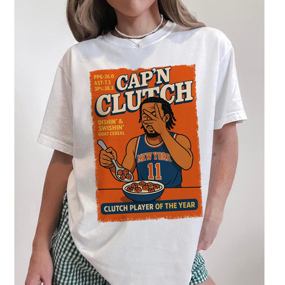 Captain Clutch Brunson Funny T-shirt, New York Basketball Comfort Color ...