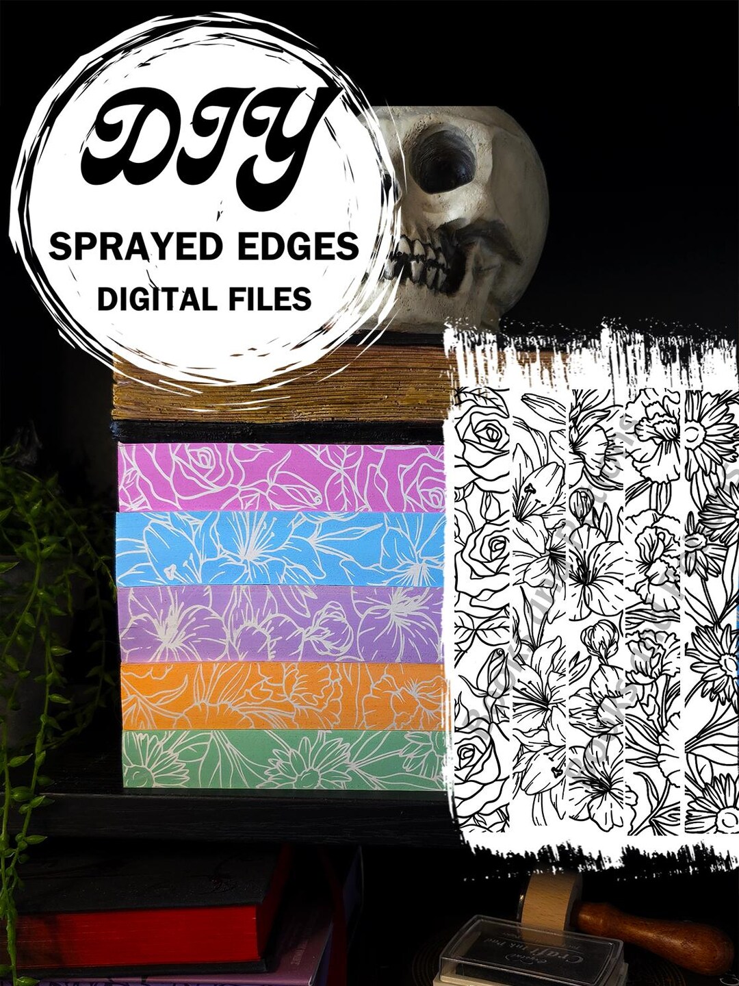 Sprayed Edges - Digital File for Chestnut Springs Series by Elsie ...