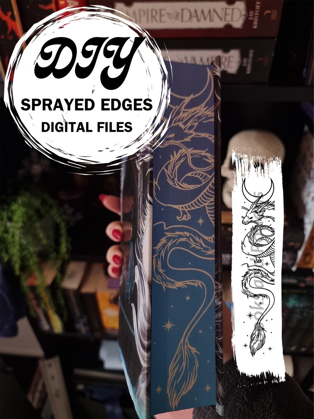 Sprayed Edges - Digital File for When the Moon Hatched | Custom Sprayed ...