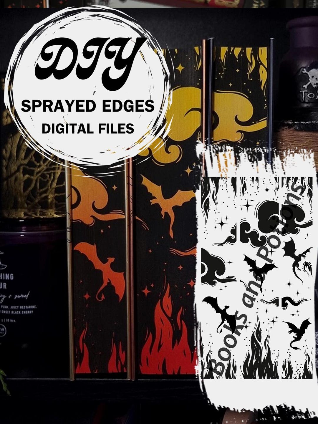 Sprayed Edges - Digital File for Fourth Wing | PNG | DIY | the Empyrean ...