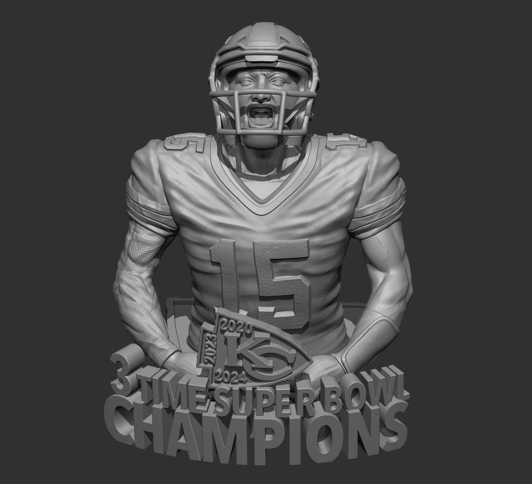 Patrick Mahomes Statue - 3D Printed - Etsy