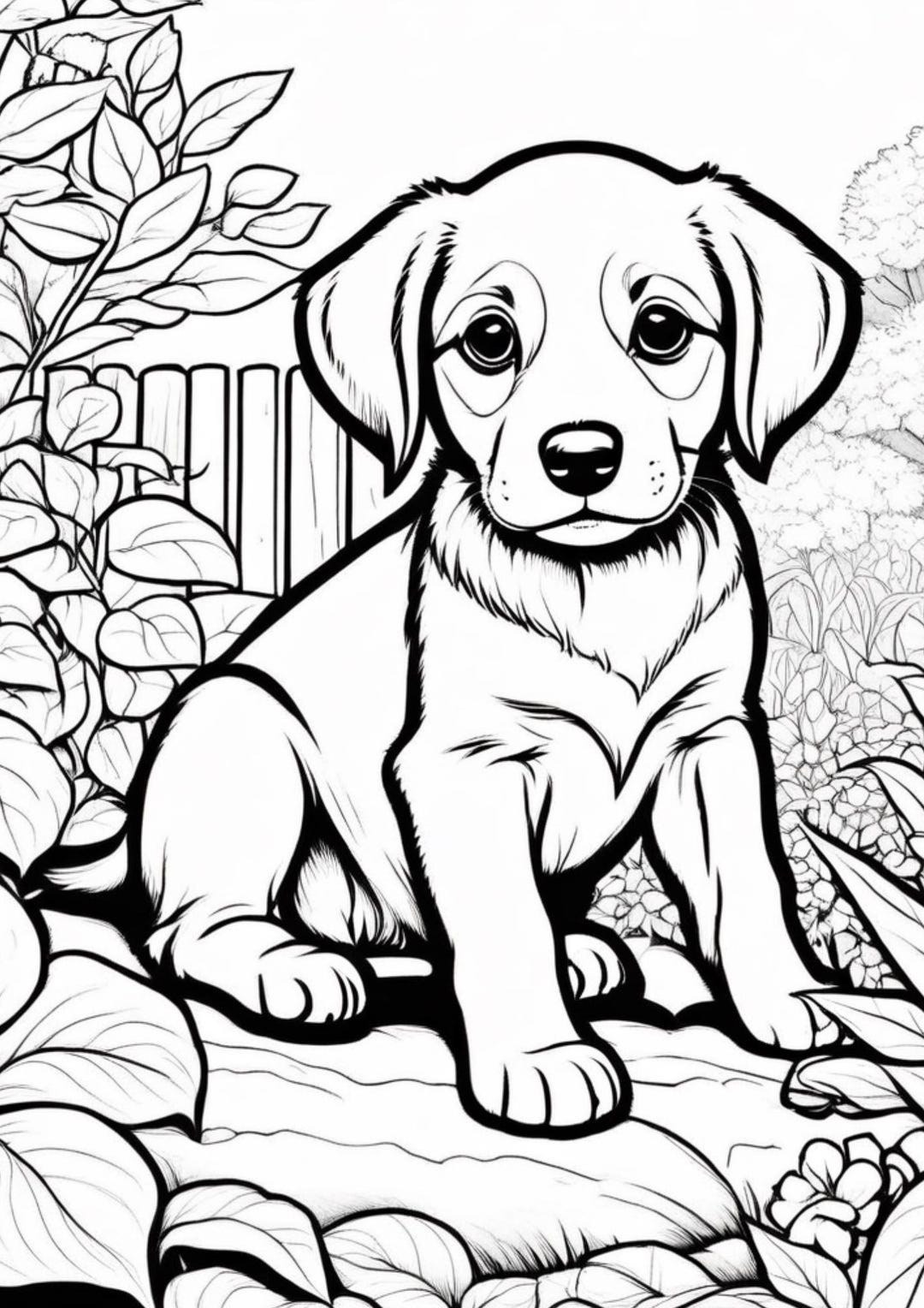 Bubu Coloring Dog for Kids - Etsy