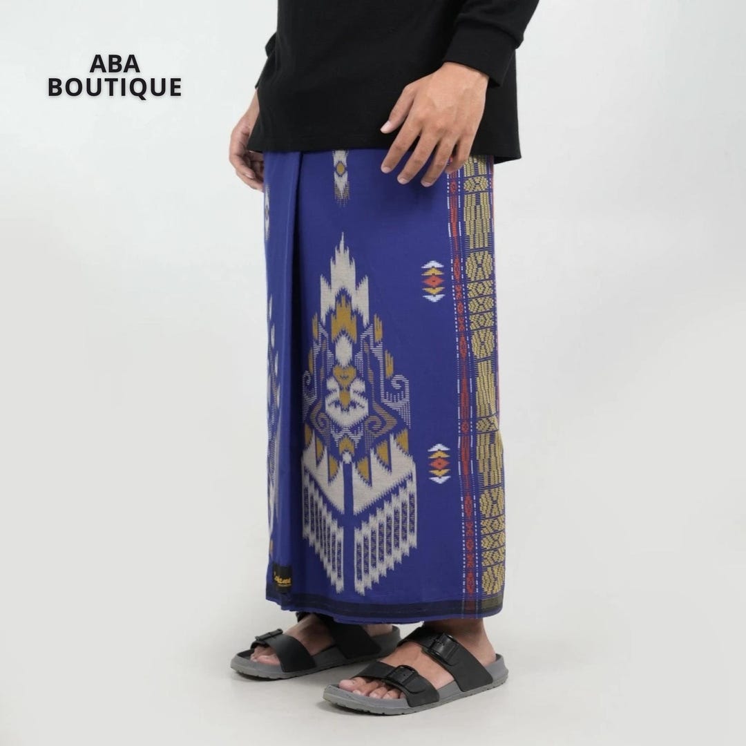 Sa Rong Muslim Batik Sarong for Men in Soft Thobe Fabric for Worship ...