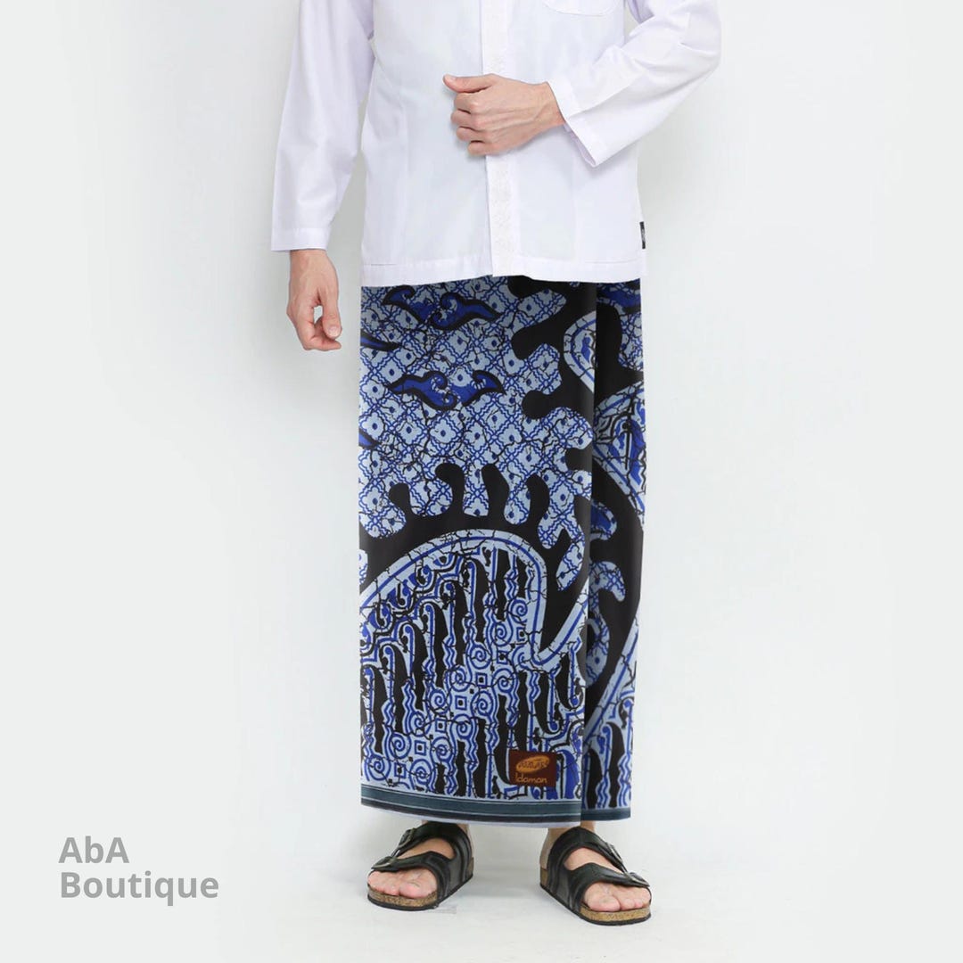 Sarong Batik Atlas, Sarong for Men, Men Batik Sarong, Printed Rayon ...