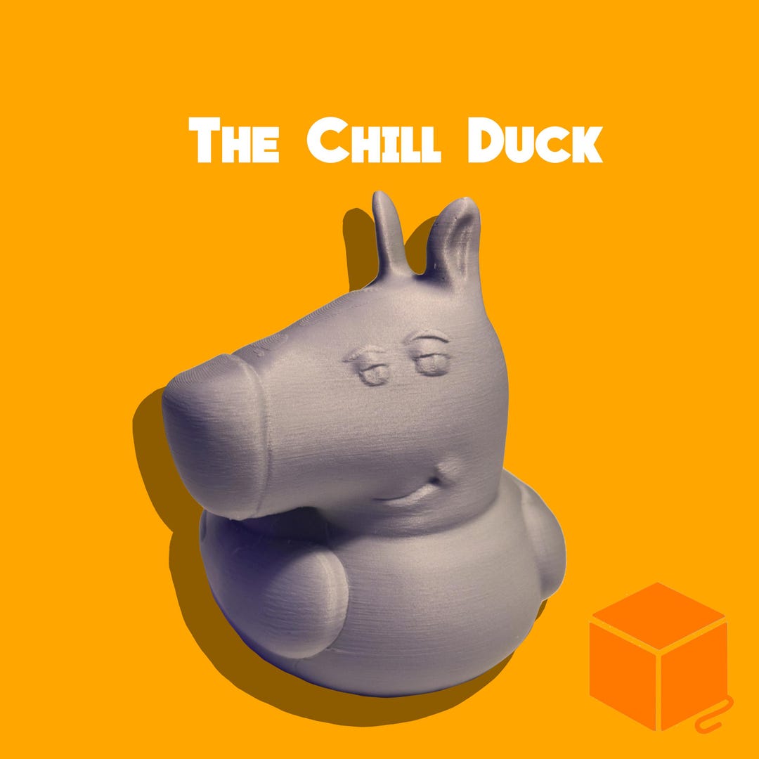 Chill Duck 3D Printed Figure, Chill Guy, Prank Gifts, Jeep, High ...