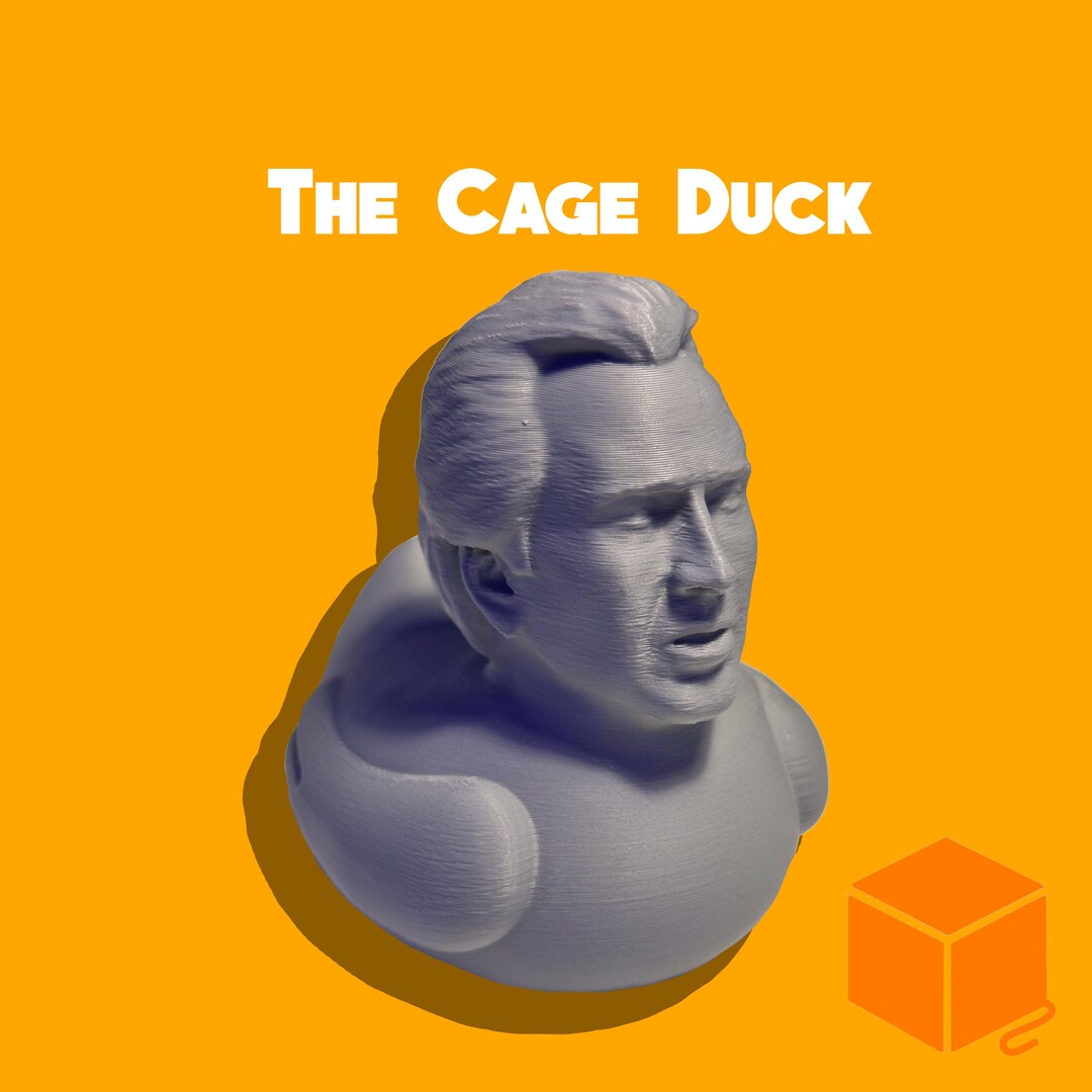Nicolas Cage Duck 3D Printed Figure, Nicolas Cage, Prank Gifts, Jeep ...