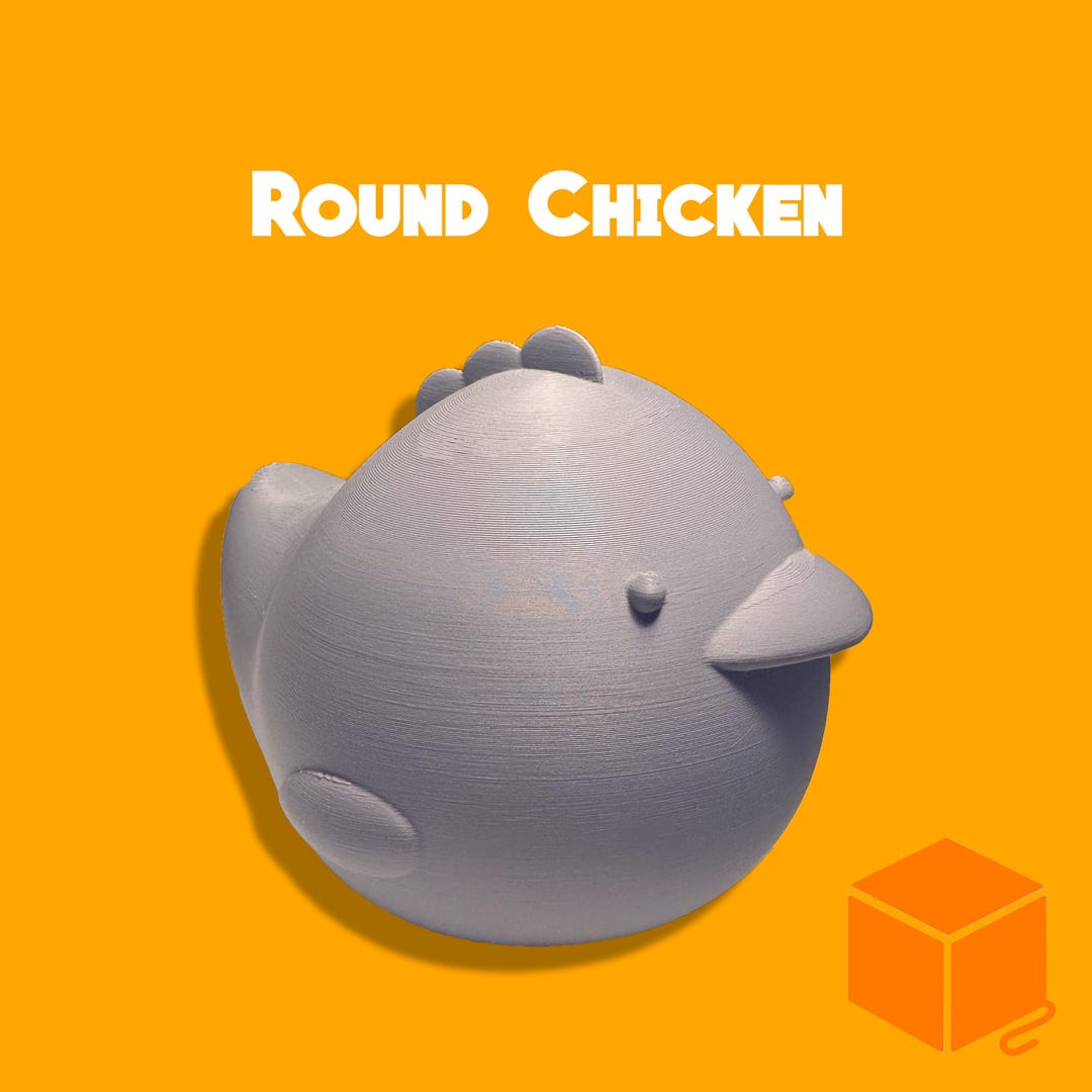 Cute Chicken 3D Printed Figure, Funny Chicken Toy, Chicken Toy, Prank ...