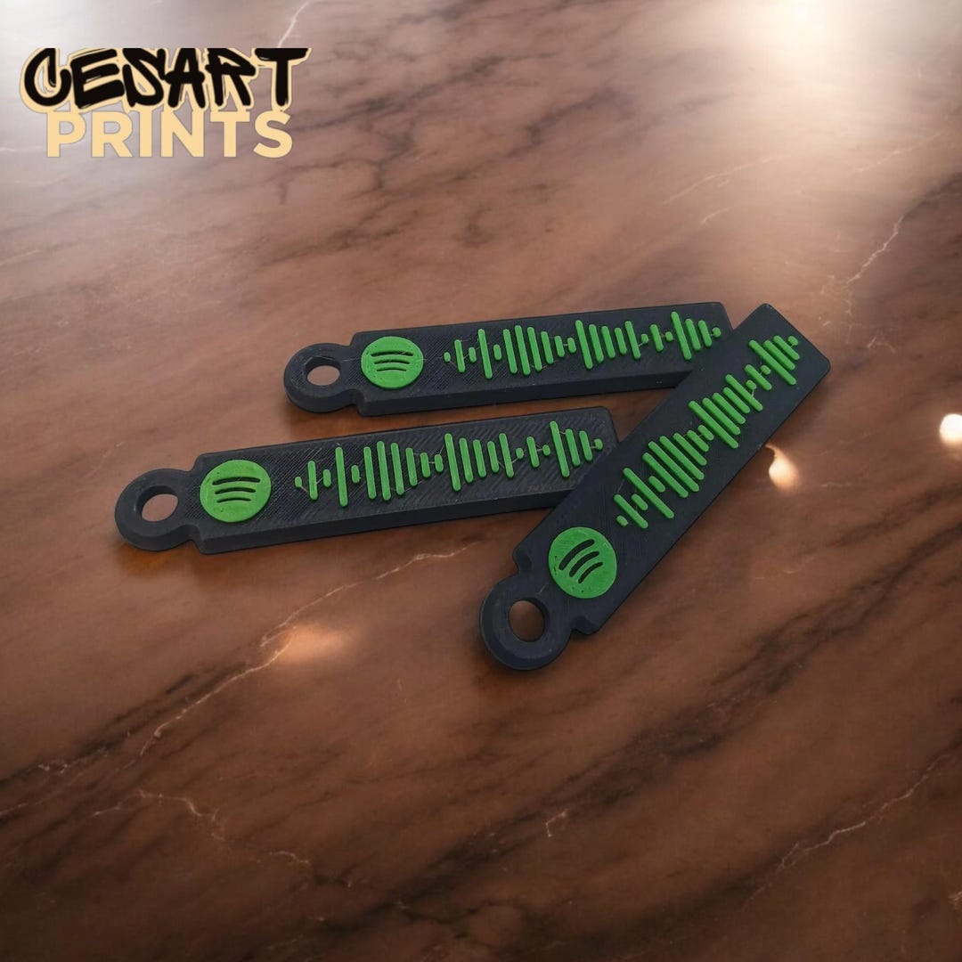 Custom Spotify Code Keychain – Scan to Play Music, Personalized Song ...