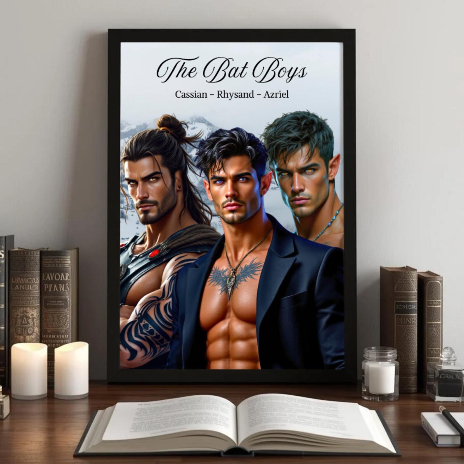 ACOTAR Merch “bat Boys” Printable Quote Frame Fantasy Reader Rhysand ...