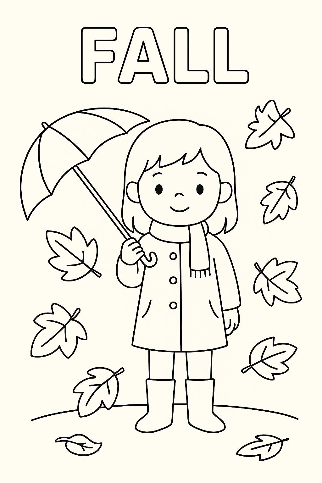 Seasons Coloring Pages for Kids-printable PDF Set: Spring-summer- Fall ...