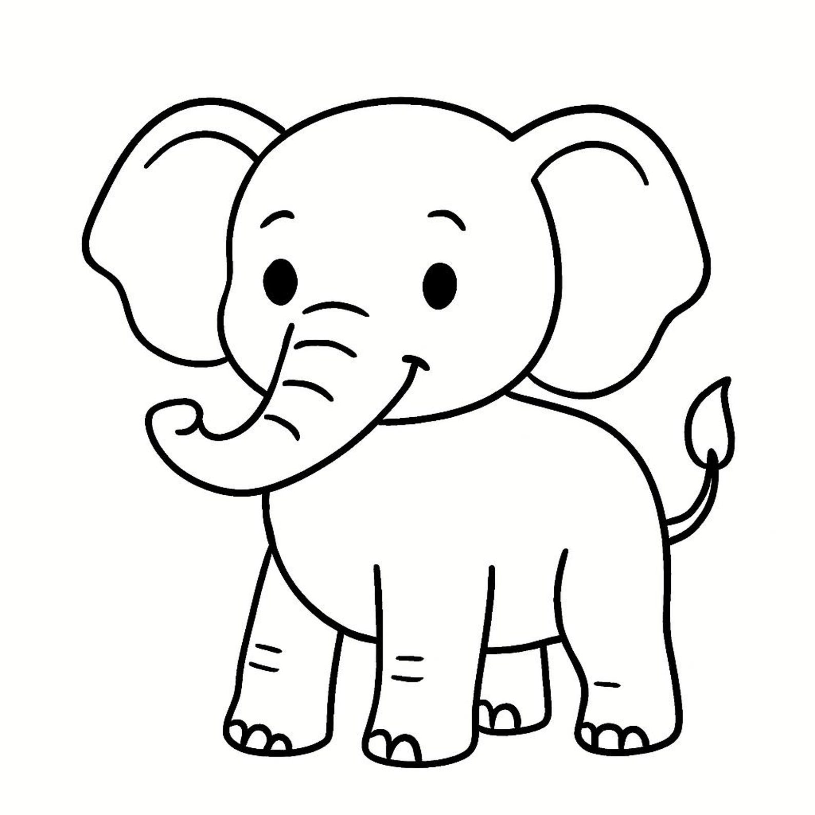 3 Animal Coloring Pages for Kids Ages 3–5 – Printable Set - Etsy