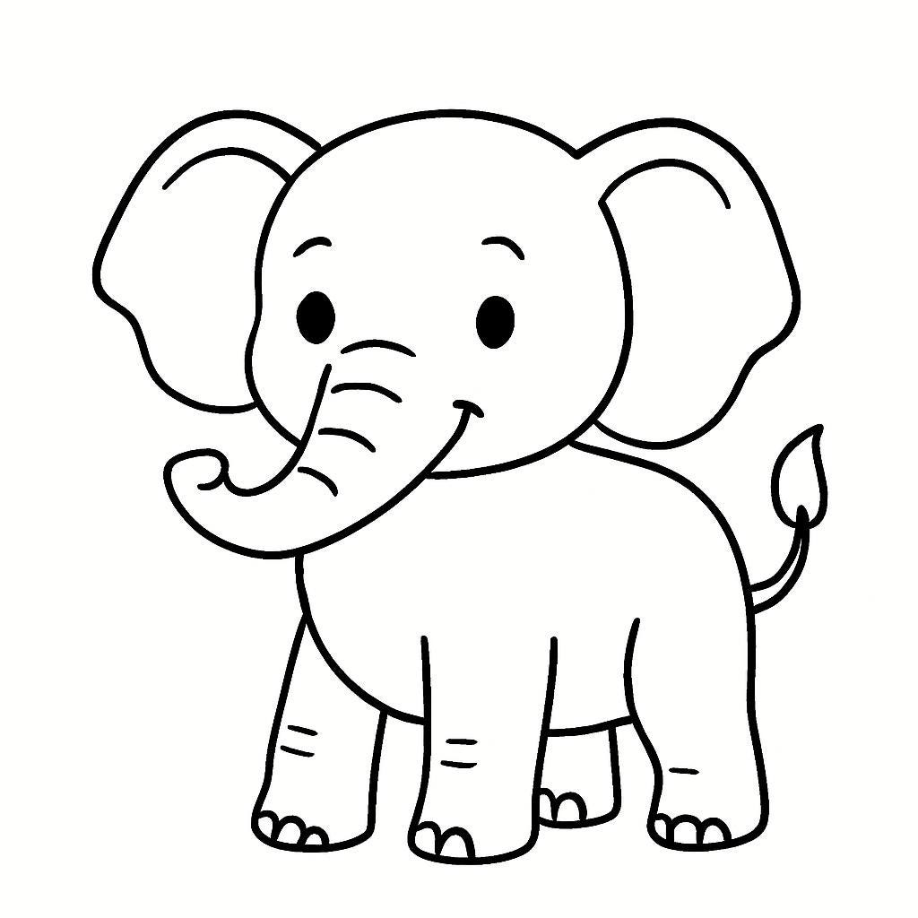 3 Animal Coloring Pages for Kids Ages 3–5 – Printable Set - Etsy