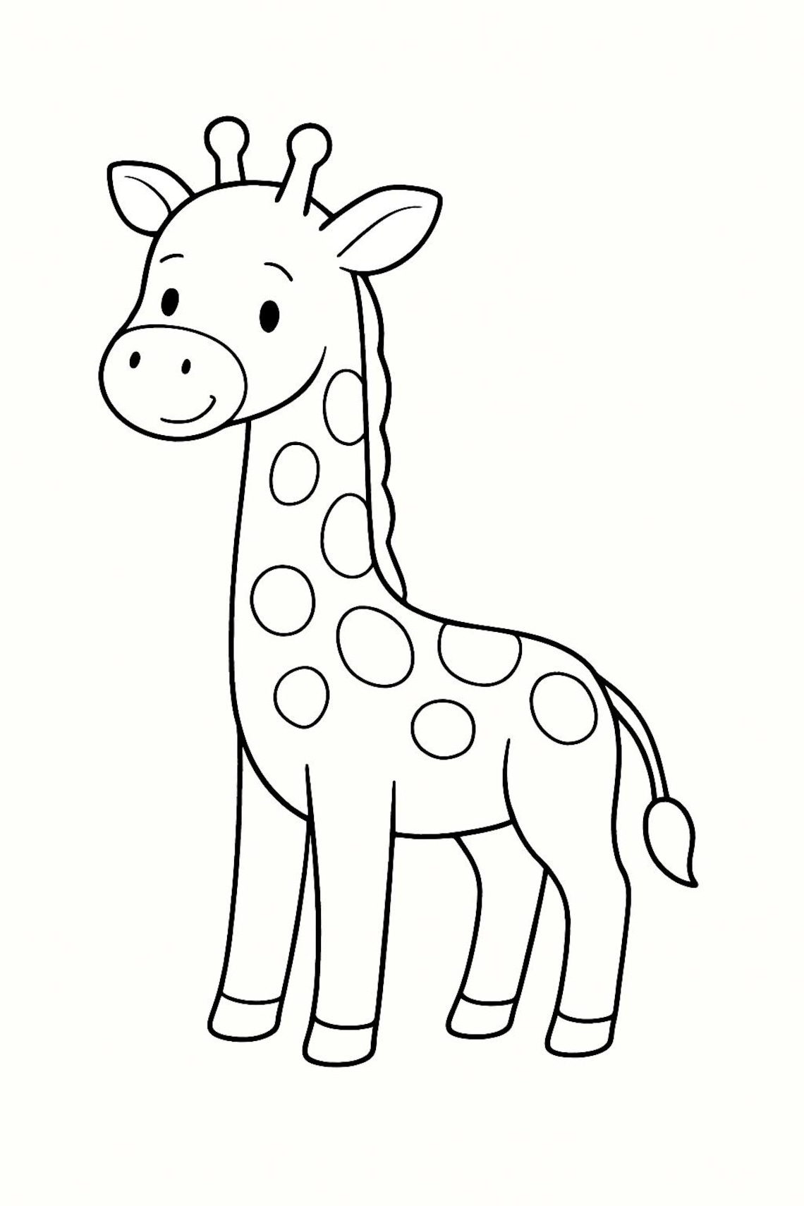 3 Animal Coloring Pages for Kids Ages 3–5 – Printable Set - Etsy