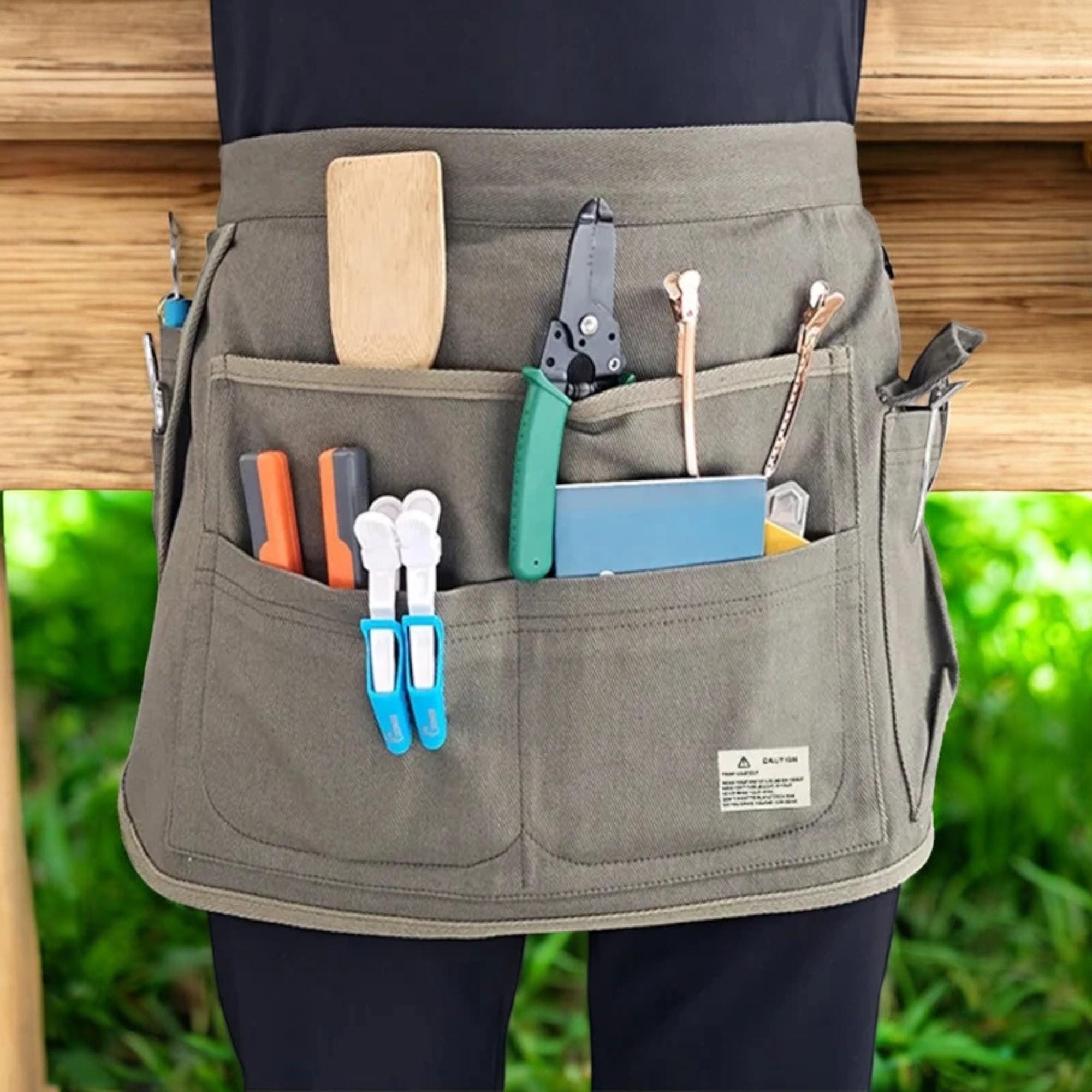 Heavy-duty Tool Belt, Adjustable Pouch Apron for Mechanics ...
