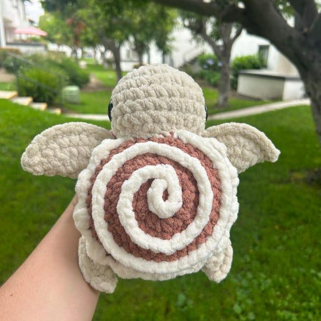 Cinnamon Roll Turtle Crochet Pattern PDF Download - Beginner-friendly ...