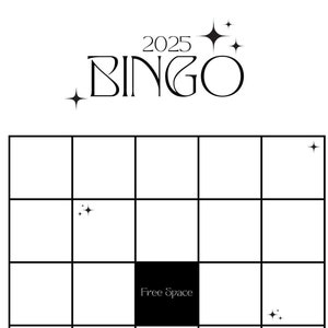 2025 Bingo Card Printable as PDF - Etsy
