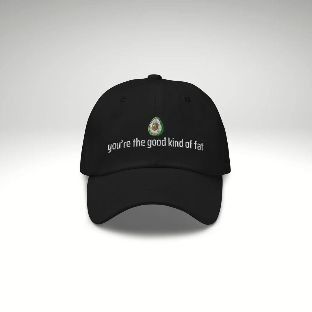 Avocado Cap | Minimalist Embroidery | Funny Food Quote | Casual ...